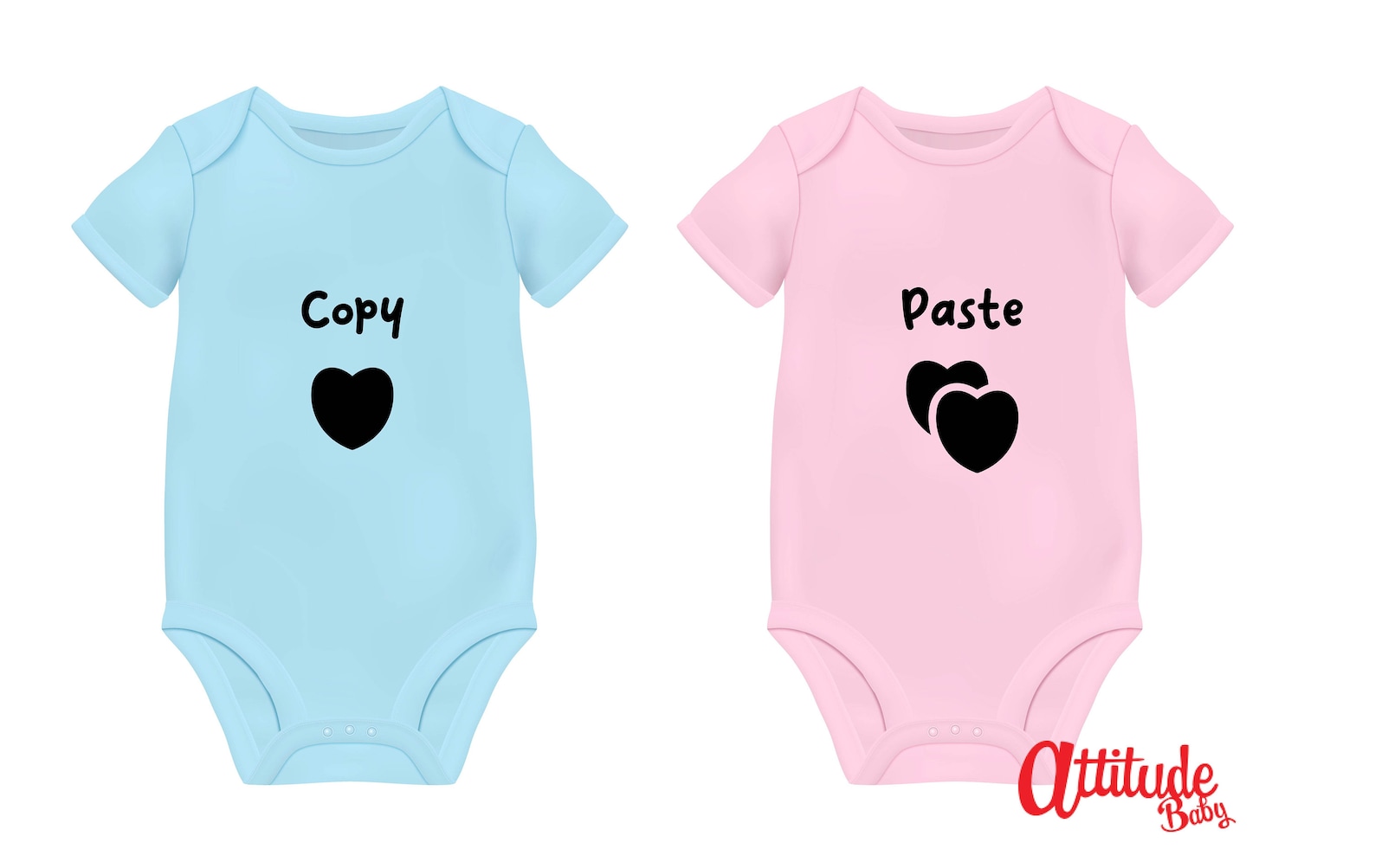 Twins Baby Grows -plain White Baby Grows-printed-copy Paste-baby Twins ...