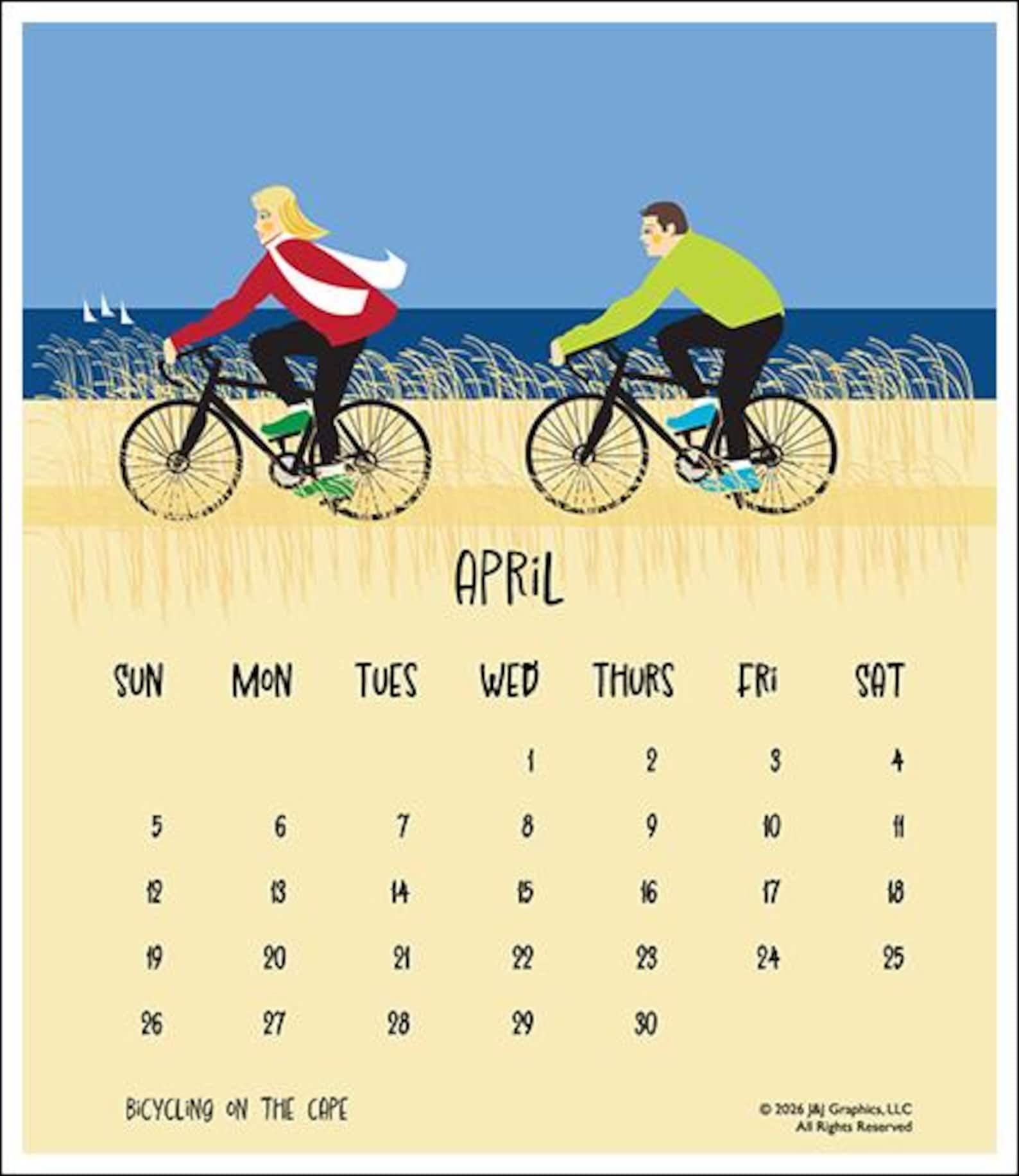 2026 Cape Cod Wall Calendar - Etsy