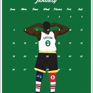 Boston Celtics 2025 Calendar - Etsy