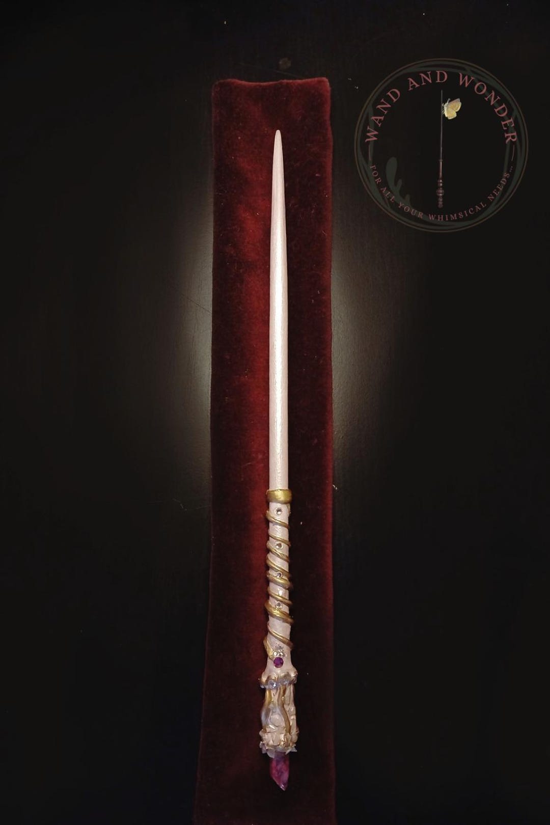 Princess Wand With Pink Quarts Crystal Handle - Etsy