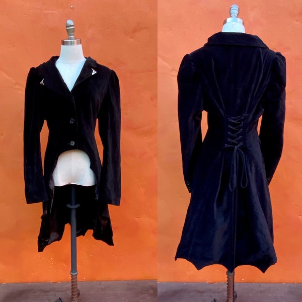 Goth Black Vampire Coat - Etsy