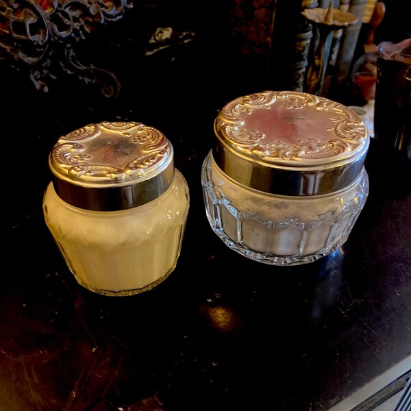 Powder Puff Jar - Etsy