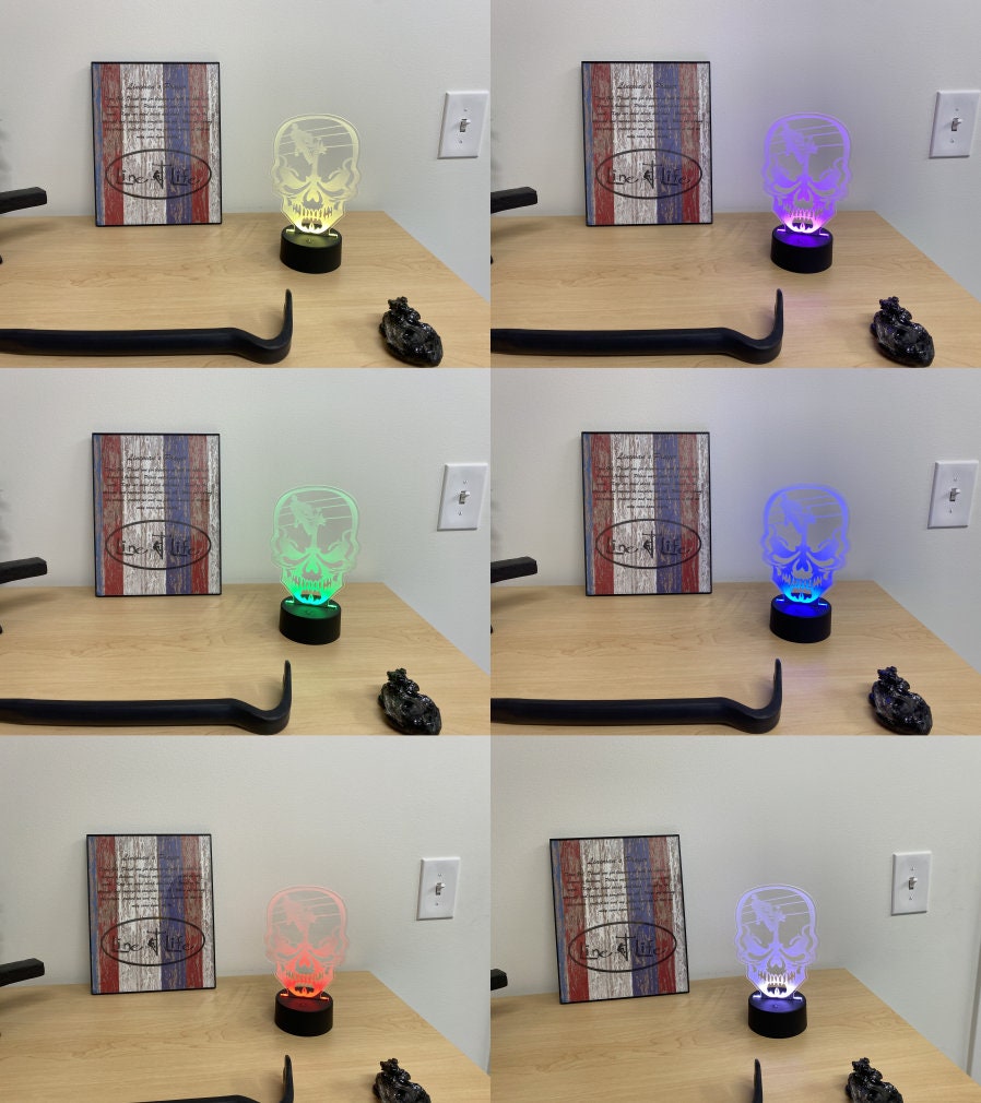 Custom RGB LED Edge Lit Acrylic Nightlight Mothers Day Gift - Etsy