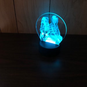 Custom RGB LED Edge Lit Acrylic Nightlight Mothers Day Gift - Etsy