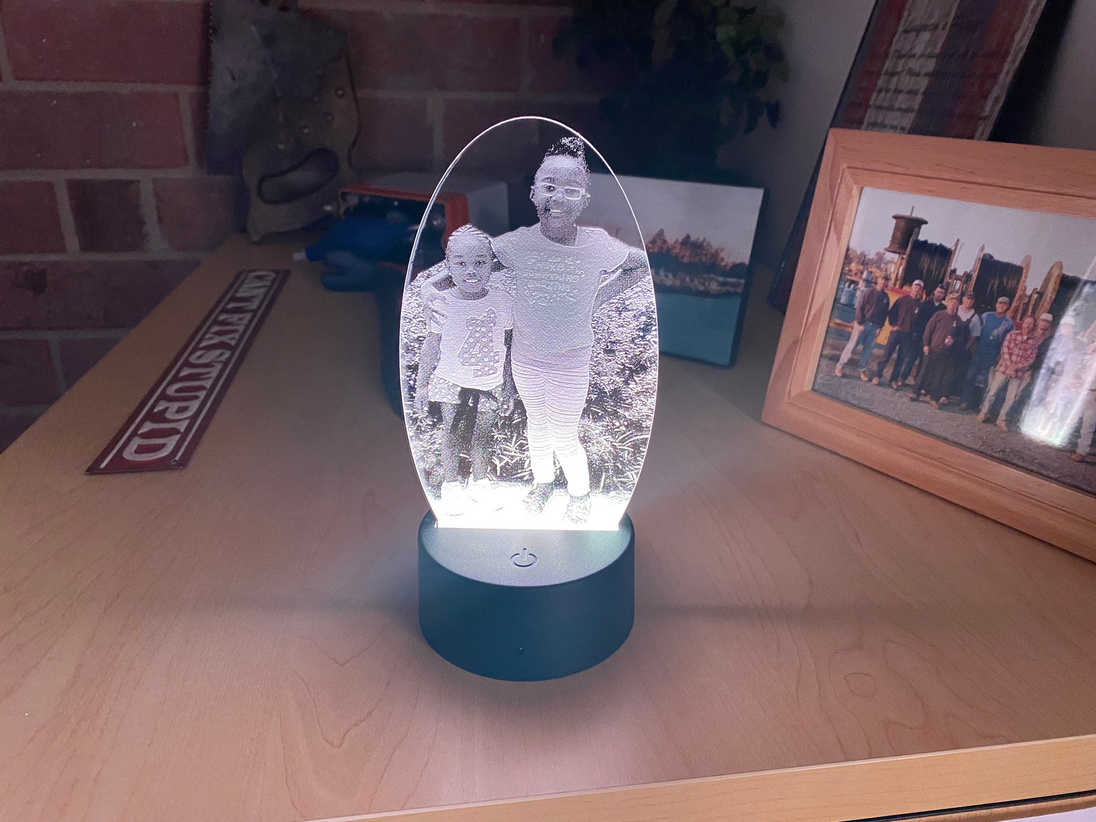 Custom RGB LED Edge Lit Acrylic Nightlight Mothers Day Gift - Etsy