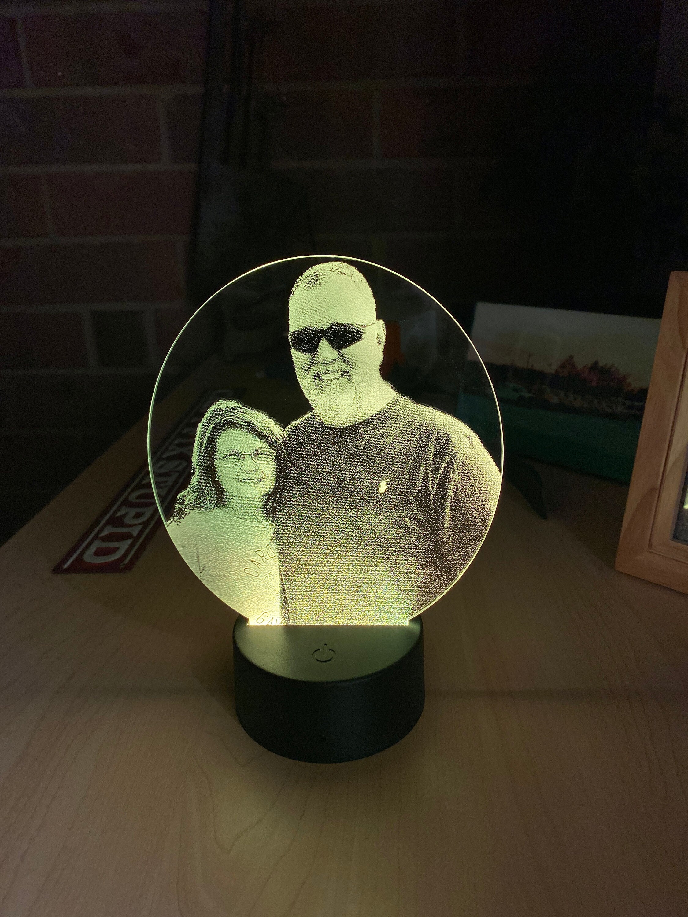 Custom RGB LED Edge Lit Acrylic Nightlight Mothers Day Gift - Etsy