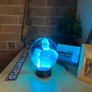 Custom RGB LED Edge Lit Acrylic Nightlight Mothers Day Gift - Etsy