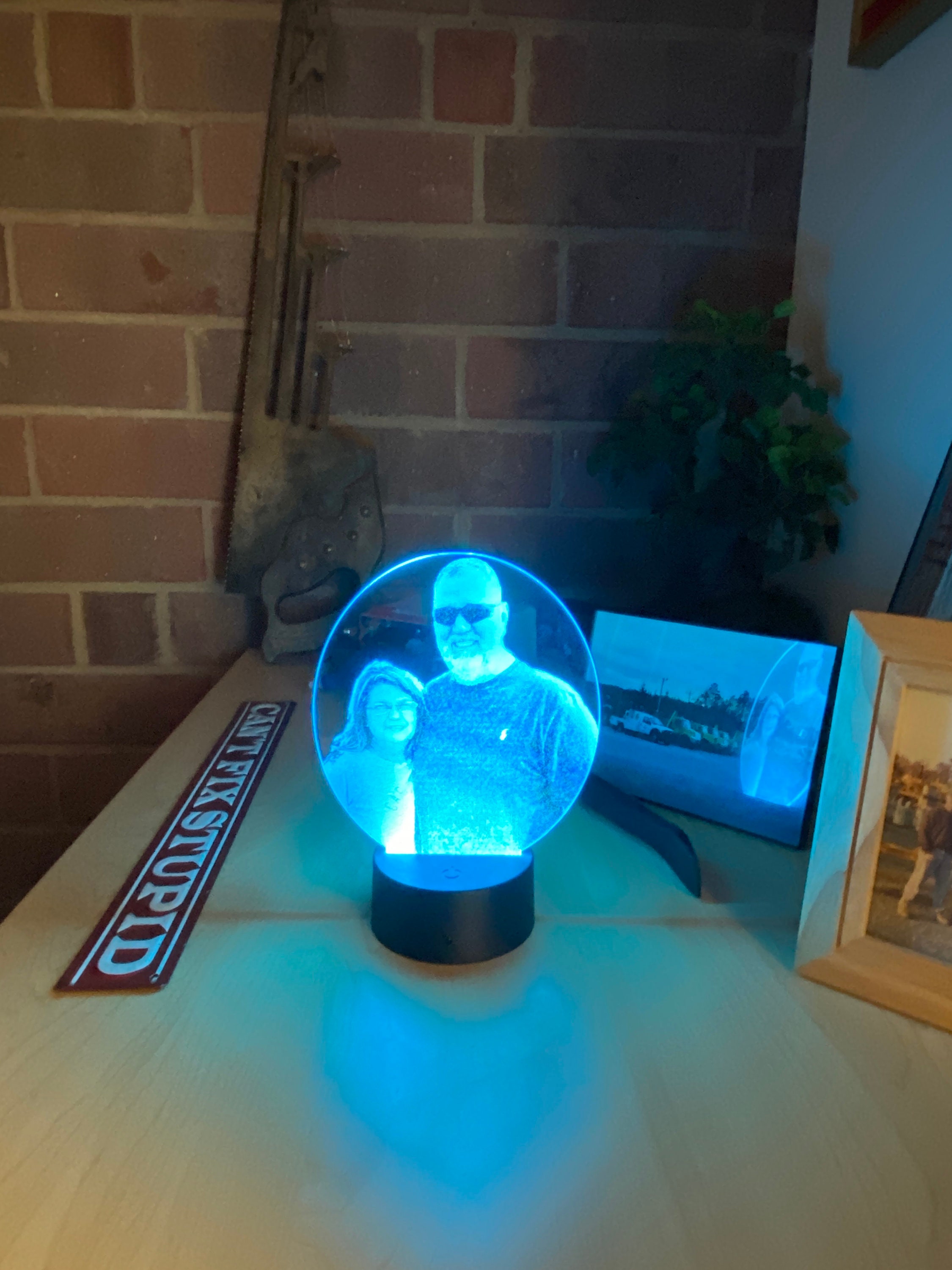 Custom RGB LED Edge Lit Acrylic Nightlight Mothers Day Gift - Etsy