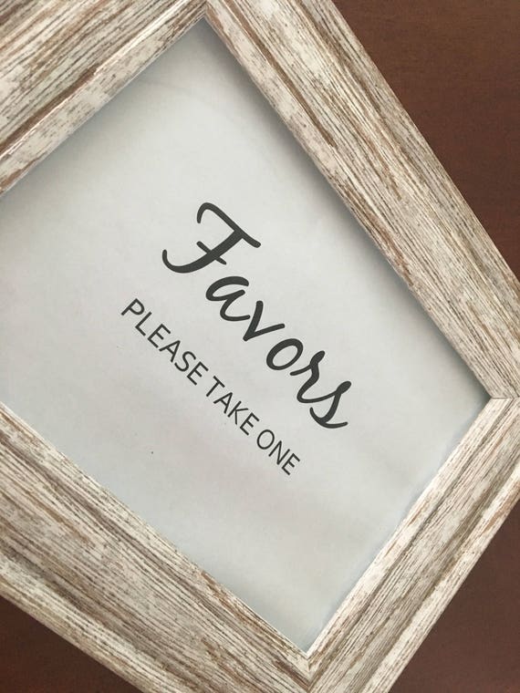 PRINTABLE 5x7 FAVORS Please Take One SIGN | Etsy