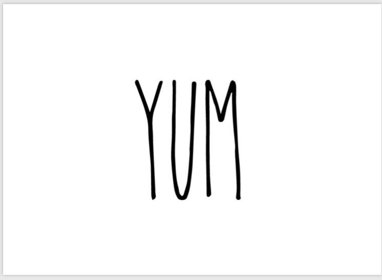 PRINTABLE 5x7 Yum RAE DUNN Sign - Etsy