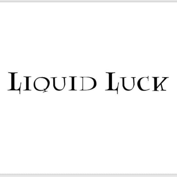Liquid Luck - Etsy
