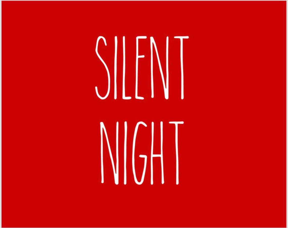 4 Printable 8x10 SILENT NIGHT Rae Dunn Inspired Signs - Etsy