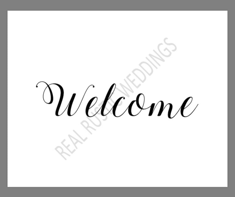 PRINTABLE Set of FIVE 8x10 Simple Wedding SIGNS - Etsy