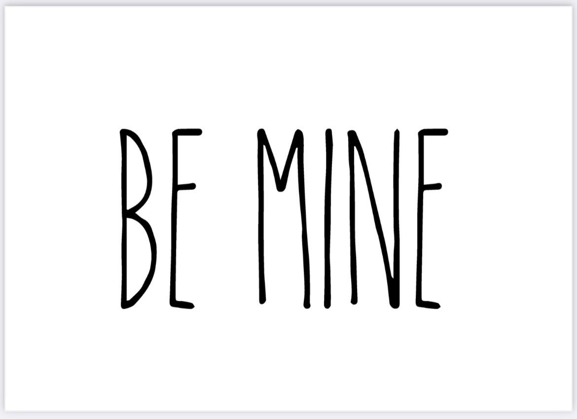 PRINTABLE 5x7 Valentine's Day Set of RAE DUNN Signs - Etsy
