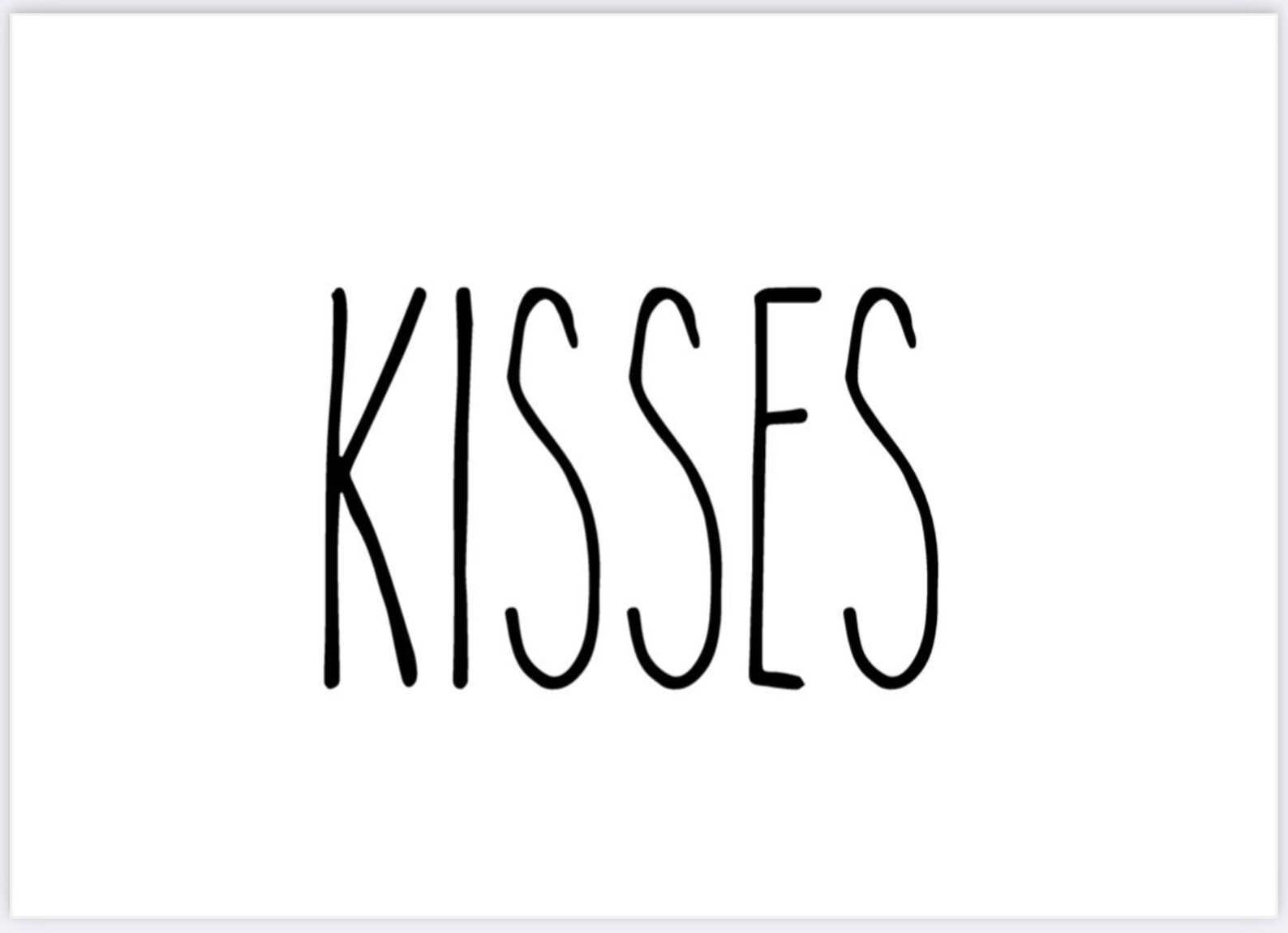 PRINTABLE 5x7 Valentine's Day Set of RAE DUNN Signs | Etsy