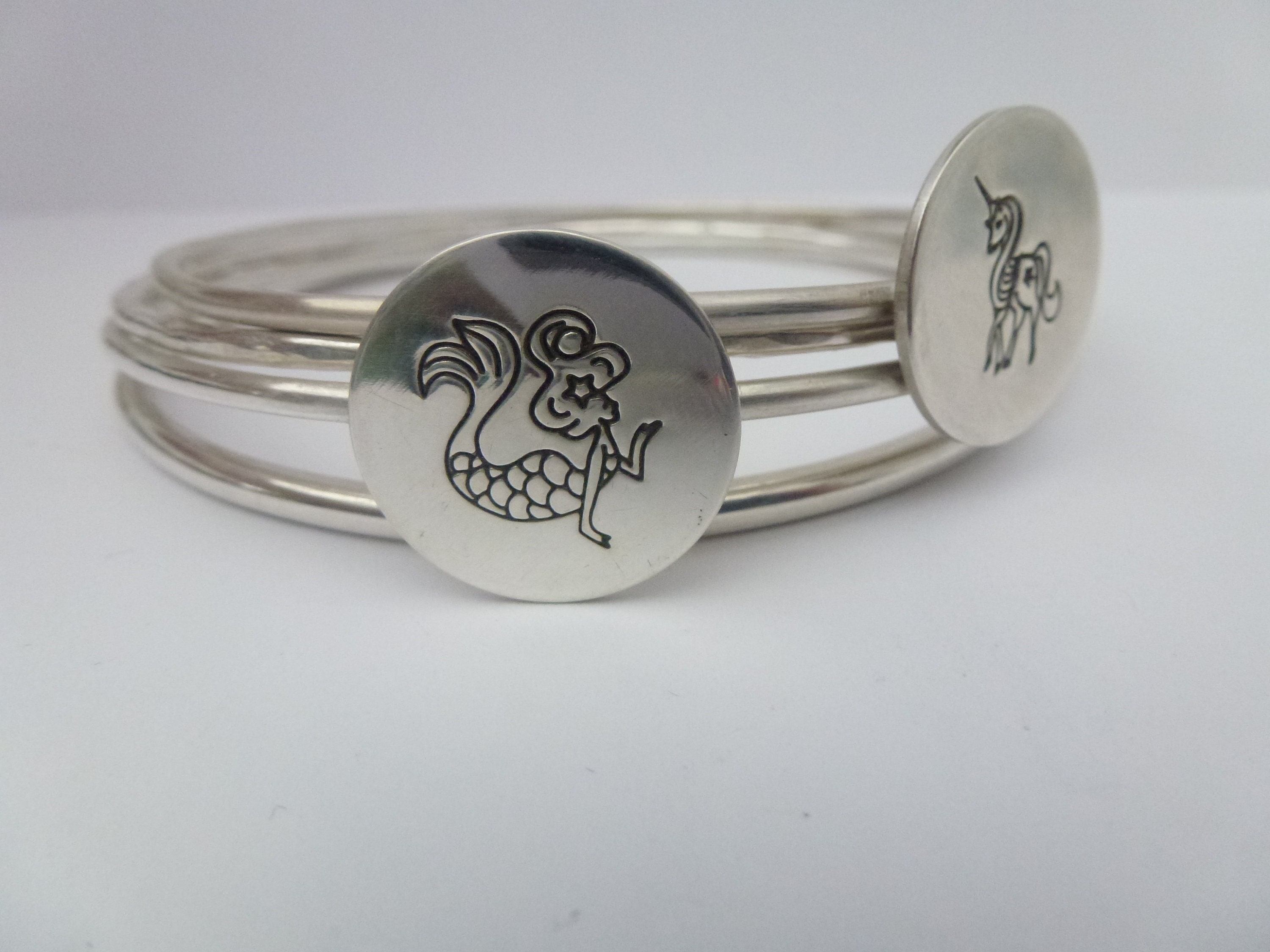 Sterling Silver 925 Mythical Fantasy Mermaid Blowing a Kiss | Etsy