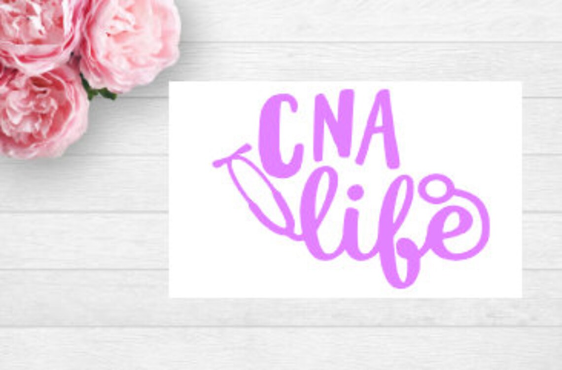 CNA Life Decal CNA Car Decal Stethoscope CNA Yeti Decal Tumbler Decal ...