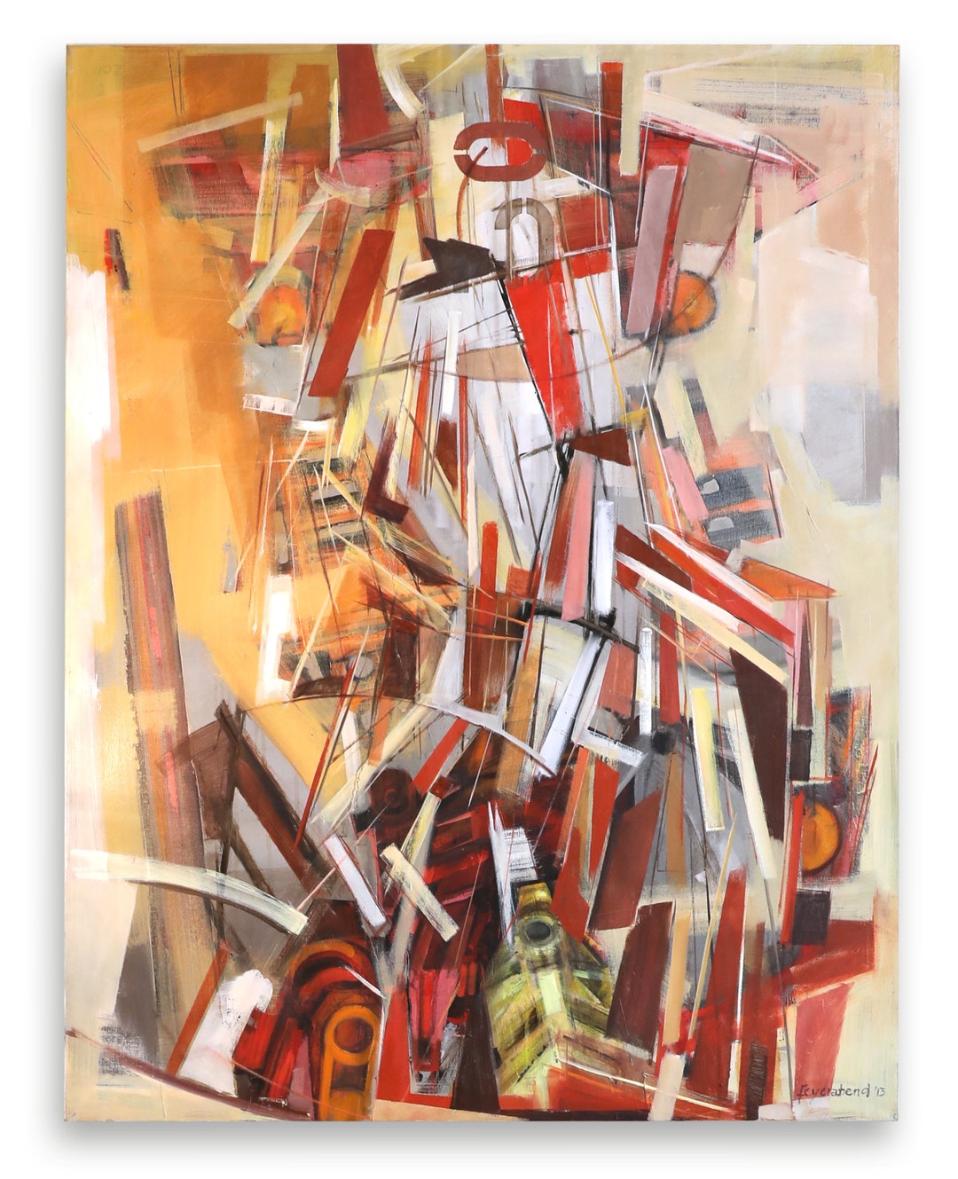 Original Painting, Large Oil on Canvas, 56" X 44" by Renowned Artist ...