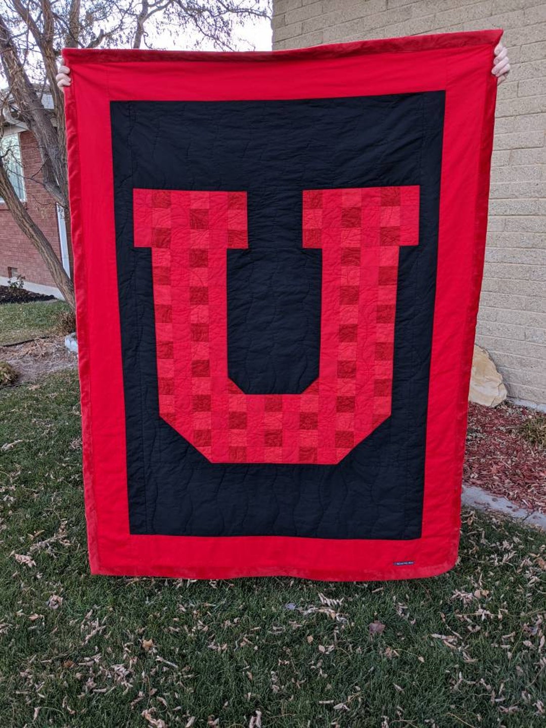 Licensed University of Utah Block U Quilt - Etsy