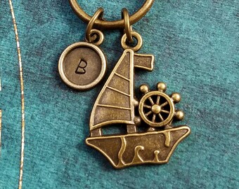 Sailboat Keyring - Etsy