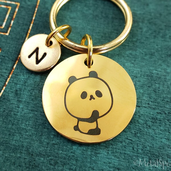 Panda Keyring - Etsy