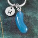 Jelly Bean Keychain SMALL Blue Jelly Bean Keyring Candy Keychain Easter ...