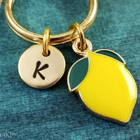 Main Squeeze Lemon Key Ring - Etsy