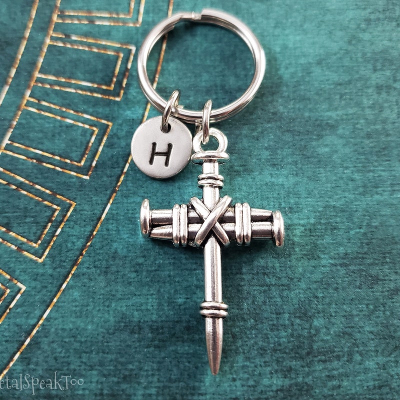 Cross Keychain - Etsy