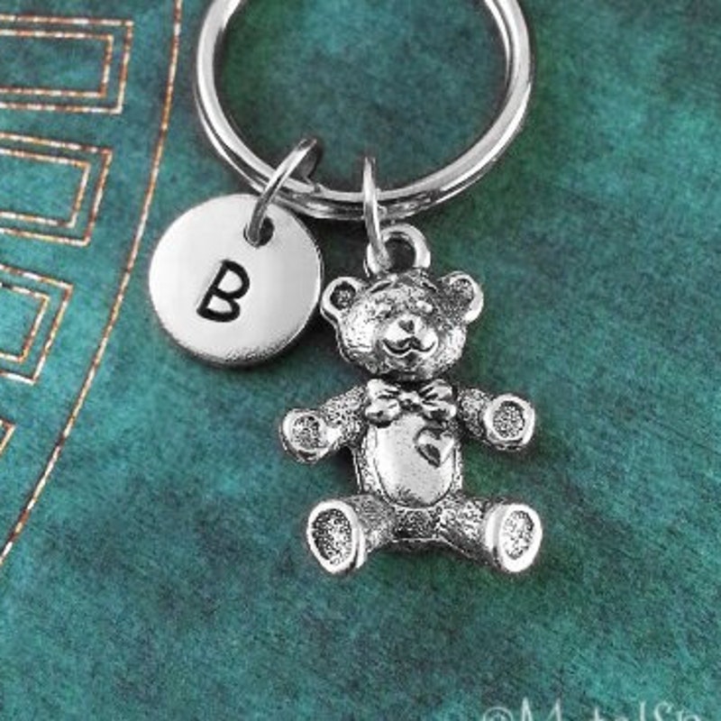 Teddy Bear Keychain - Etsy