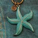 Starfish Keychain SMALL Starfish Keyring Bronze Starfish Charm Keychain ...