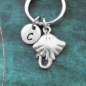 Stingray Keychain VERY SMALL Sting Ray Keyring Personalized Keychain ...