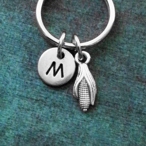 Corn Keychain VERY SMALL Corn Keyring Dad Keychain Boyfriend Keychain ...