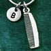 Comb Keychain VERY SMALL Hair Comb Keyring Cosmetologist Keychain ...