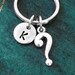 Question Mark Keychain VERY SMALL Question Mark Keyring Punctuation ...