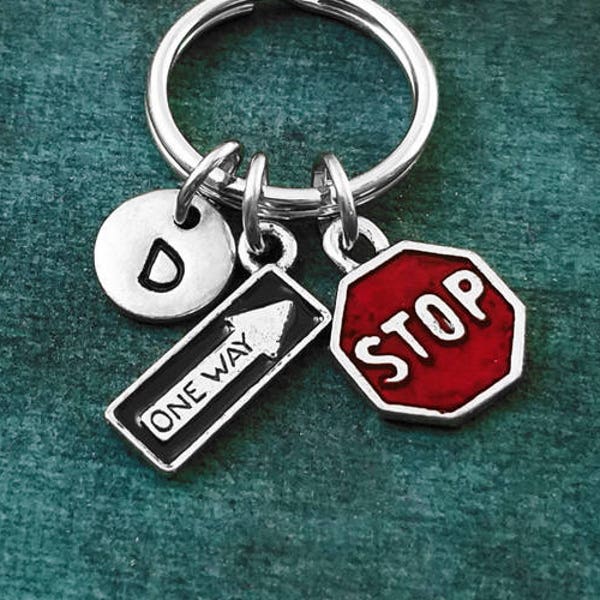 Stop Sign Keychain - Etsy