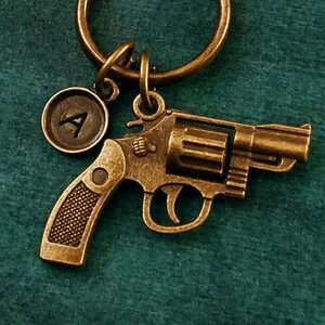 Revolver Keychain SMALL Gun Keychain Gun Rights Dad Keychain Boyfriend ...