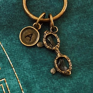 Eyeglasses Keychain VERY SMALL Glasses Keychain Eyeglass Keyring ...