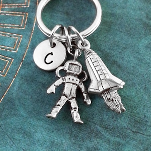 Astronaut Keychain SMALL Spaceship Keychain Personalized Keychain ...