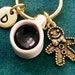 Coffee Keychain SMALL Coffee Cup Keyring Cocoa Keychain Hot Chocolate ...