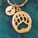 Bear Claw Keychain SMALL Paw Print Keychain Personalized Keychain ...