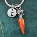 Carrot Keychain VERY SMALL Personalized Carrot Keyring Carrot Charm ...