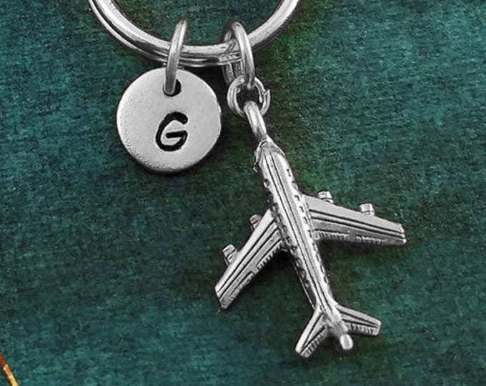 Airplane Keychain SMALL Airplane Keyring Plane Keychain Long Distance ...