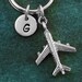 Airplane Keychain SMALL Airplane Keyring Plane Keychain Long Distance ...