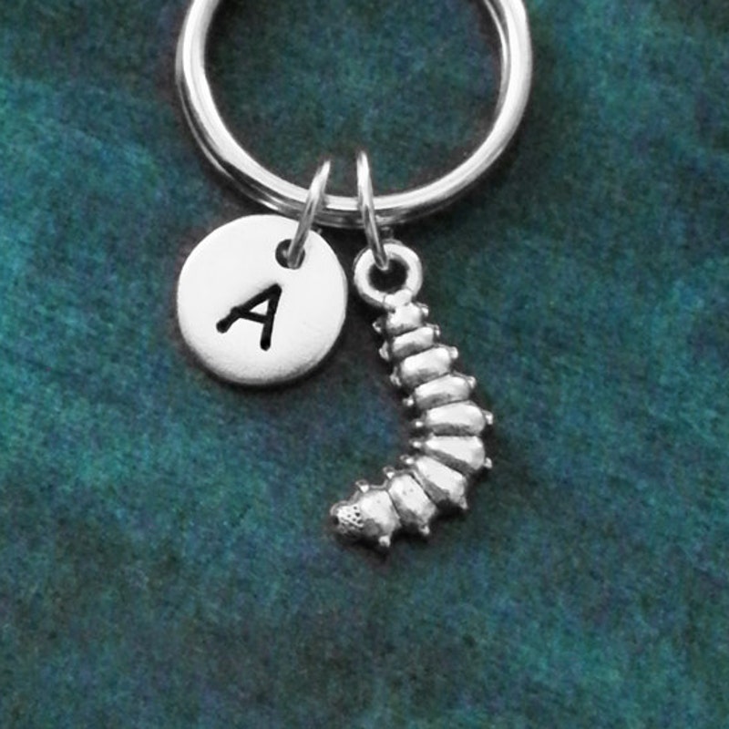 Monogram Keychain - Etsy