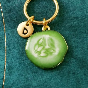 Pickle Keychain SMALL Pickle Keyring Food Keychain Cucumber - Etsy