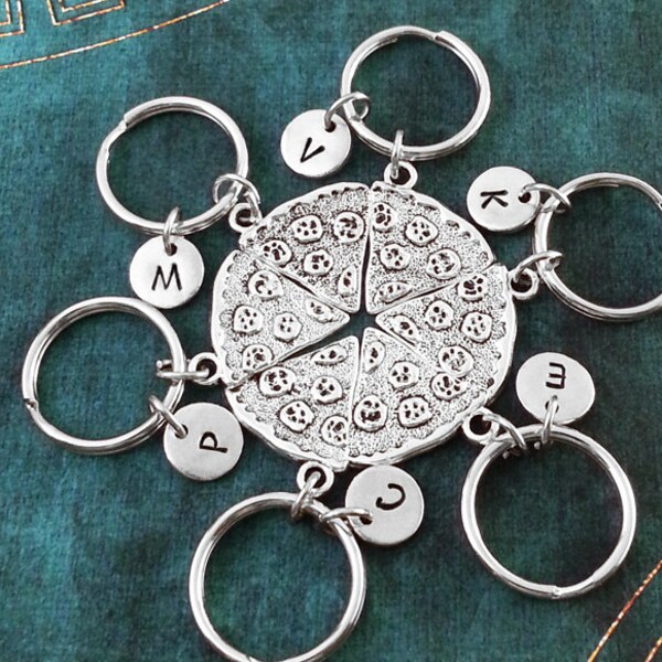 Pizza Keychain - Etsy