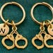 Handcuffs Keychain SET of 2 SMALL Handcuff Charm Keychains Boyfriend ...