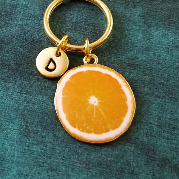Personalized Keychain Orange - Etsy
