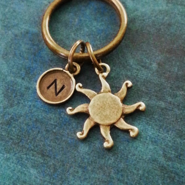 Solar Name Keychain - Etsy