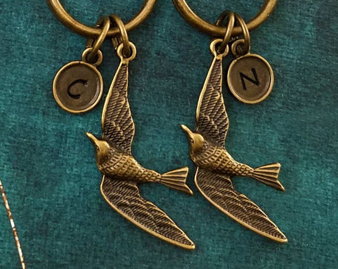 Sparrow Keychain VERY SMALL Bird Keychain Dove Keychain Bird - Etsy